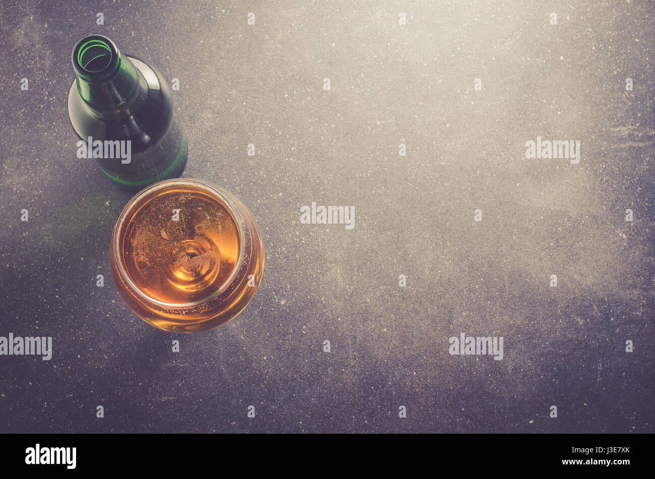 Cold beer bottle in dark hi-res stock photography and images - Alamy