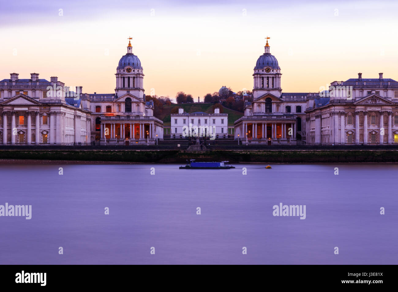 View of Greenwich seen from Island gardens, London Stock Photo - Alamy