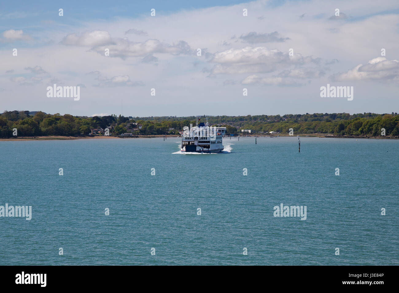 The car and passenger ferry operated by Wightlink between Old ...