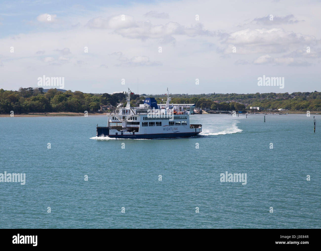 The car and passenger ferry operated by Wightlink between Old ...