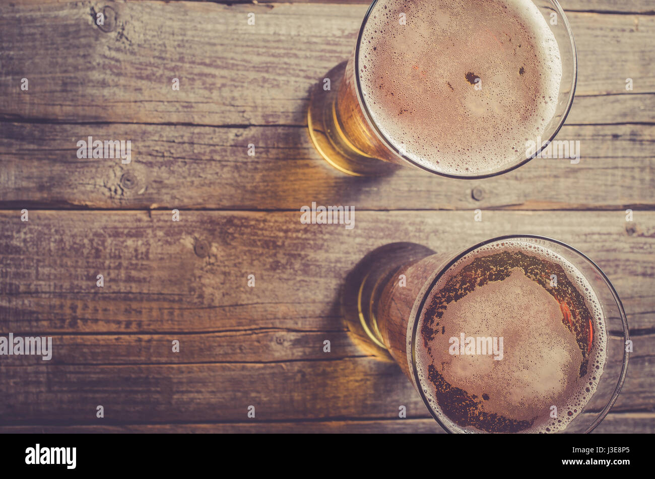 Overhead shot beer glasses hi-res stock photography and images - Alamy