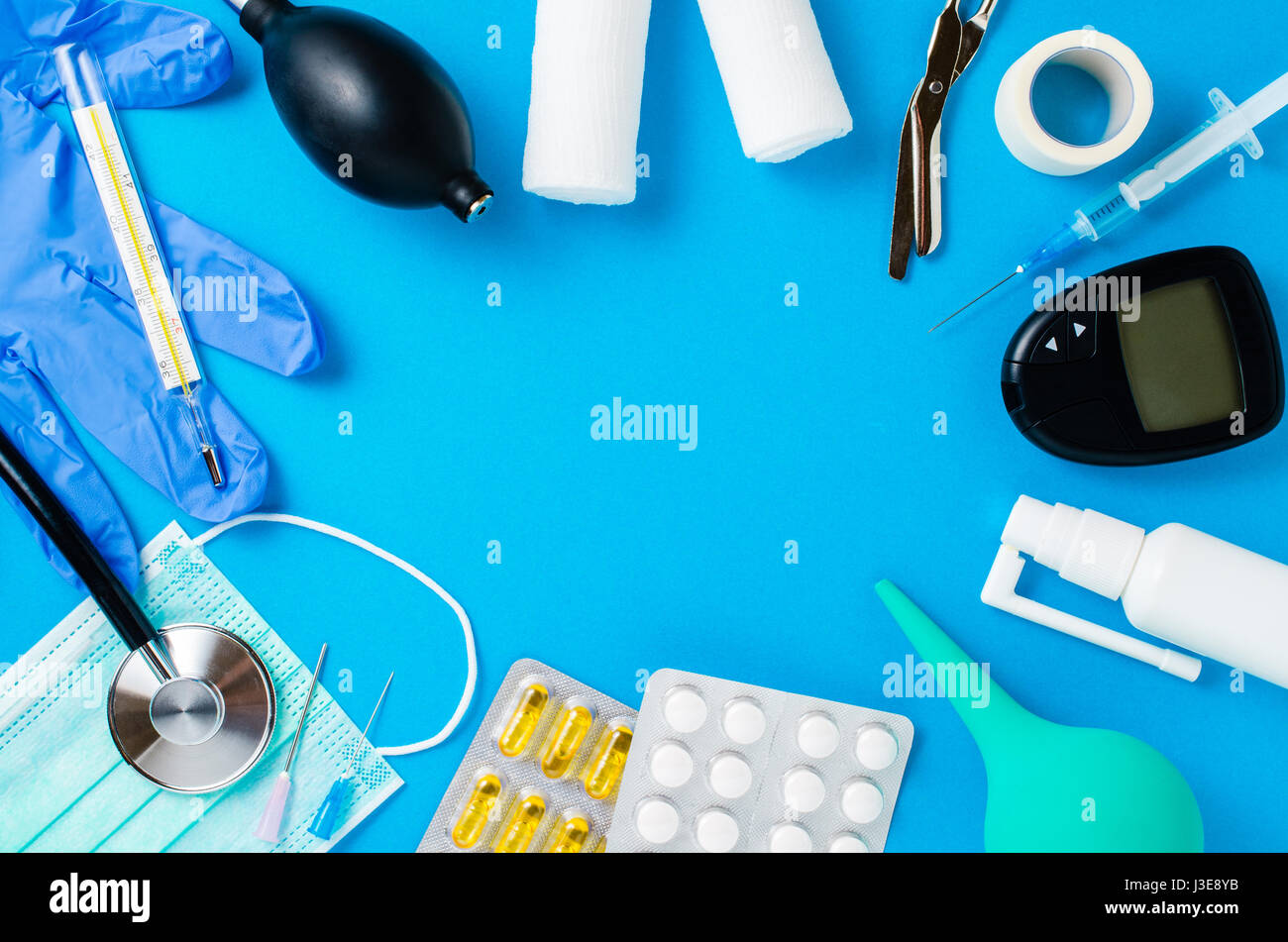 Medical equipment background Stock Photo - Alamy