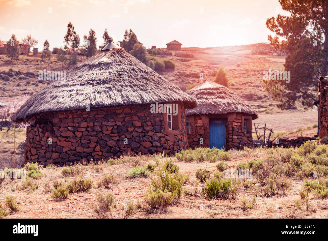 South africa farm house huts hi-res stock photography and images - Alamy