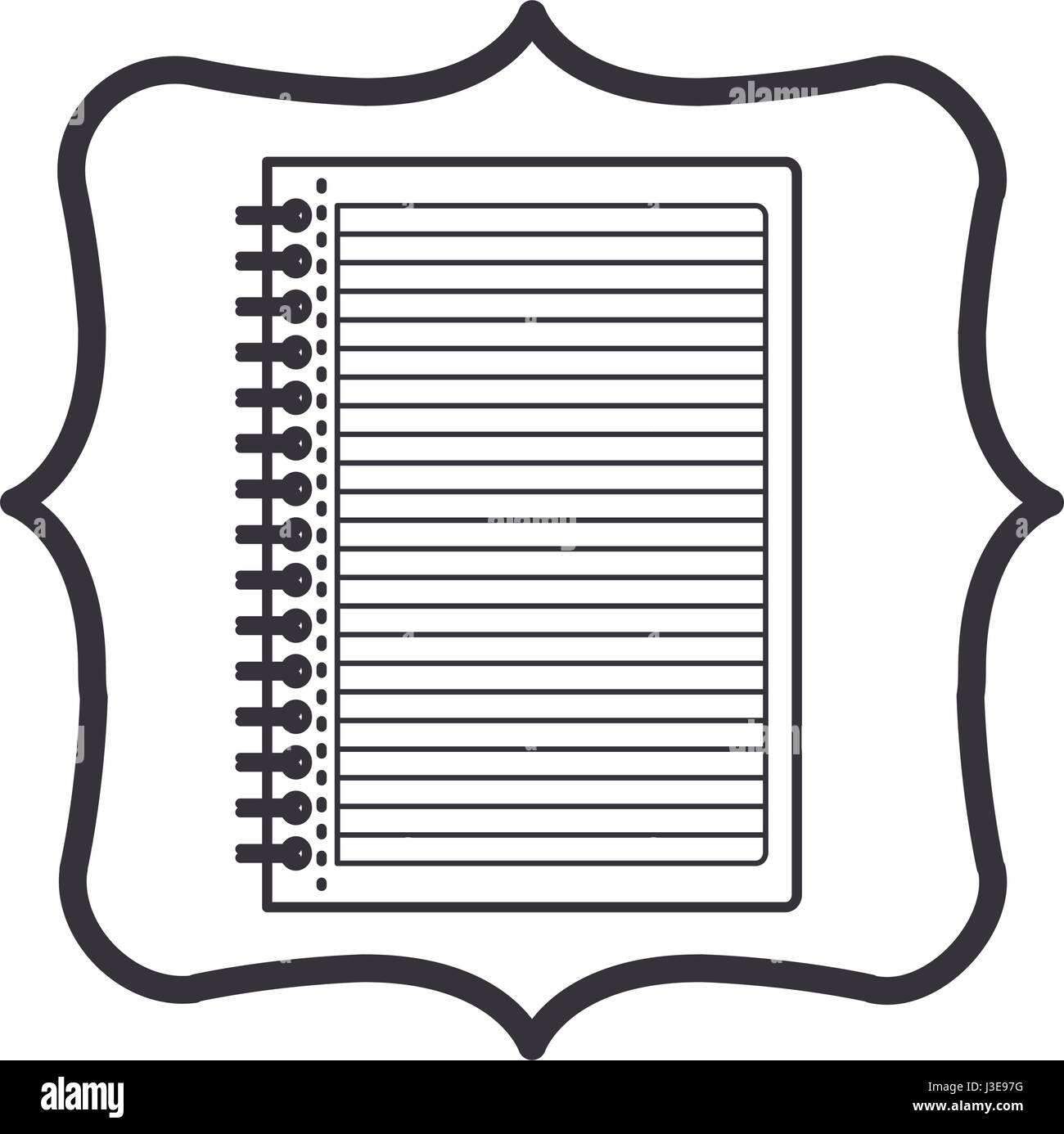 Isolated notebook of school design Stock Vector Image & Art - Alamy