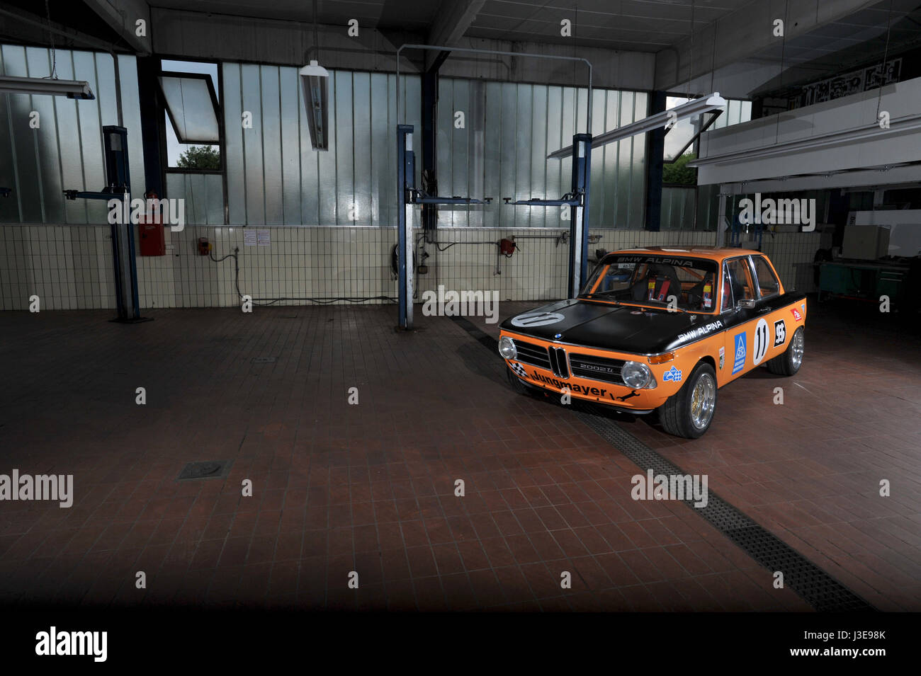 BMW Alpina 2002 Ti race car, German classic car Stock Photo - Alamy