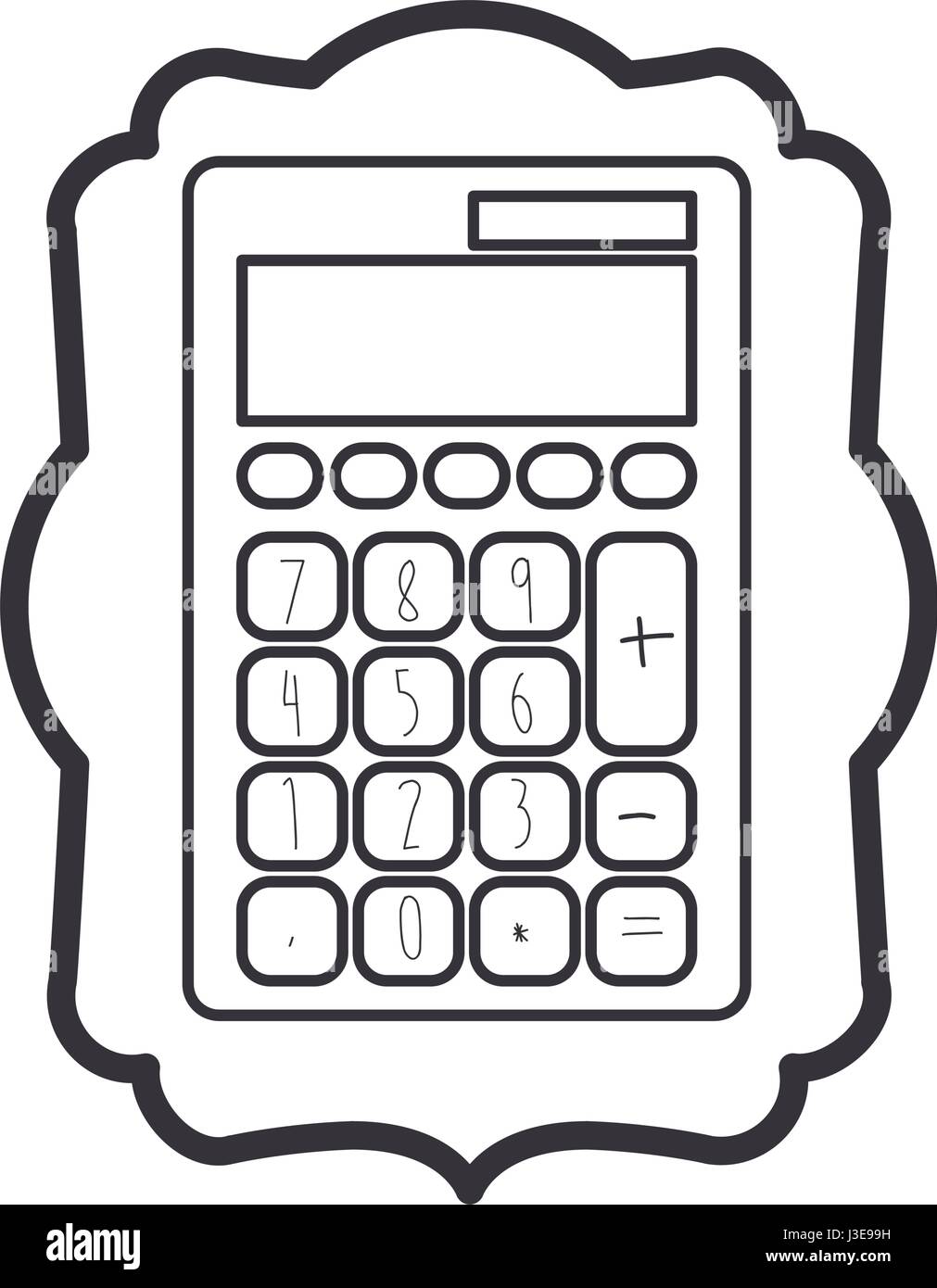 Isolated calculator of school design Stock Vector Image & Art - Alamy