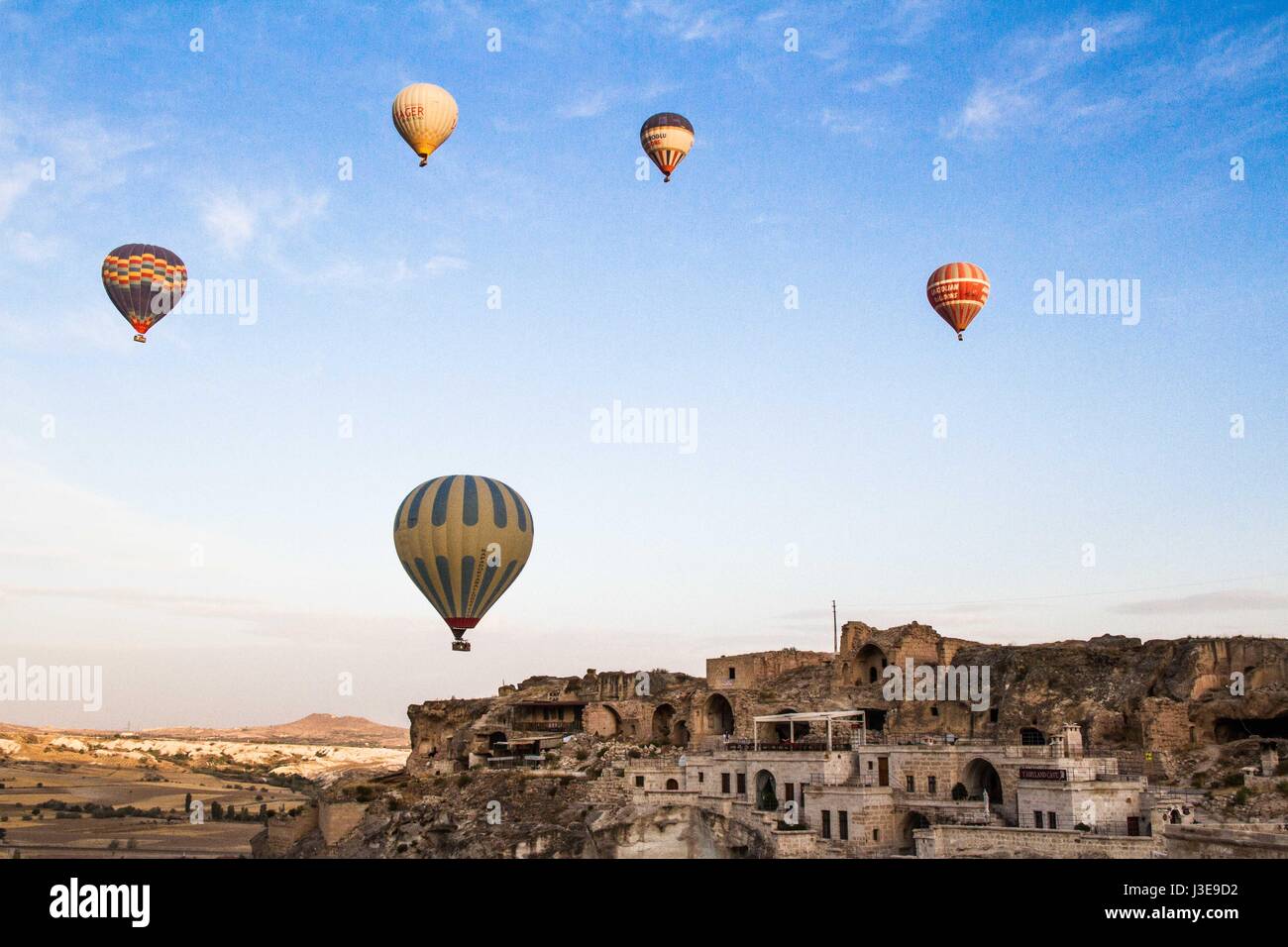 Hot air balloons in Cappadocia - Turkey Stock Photo - Alamy
