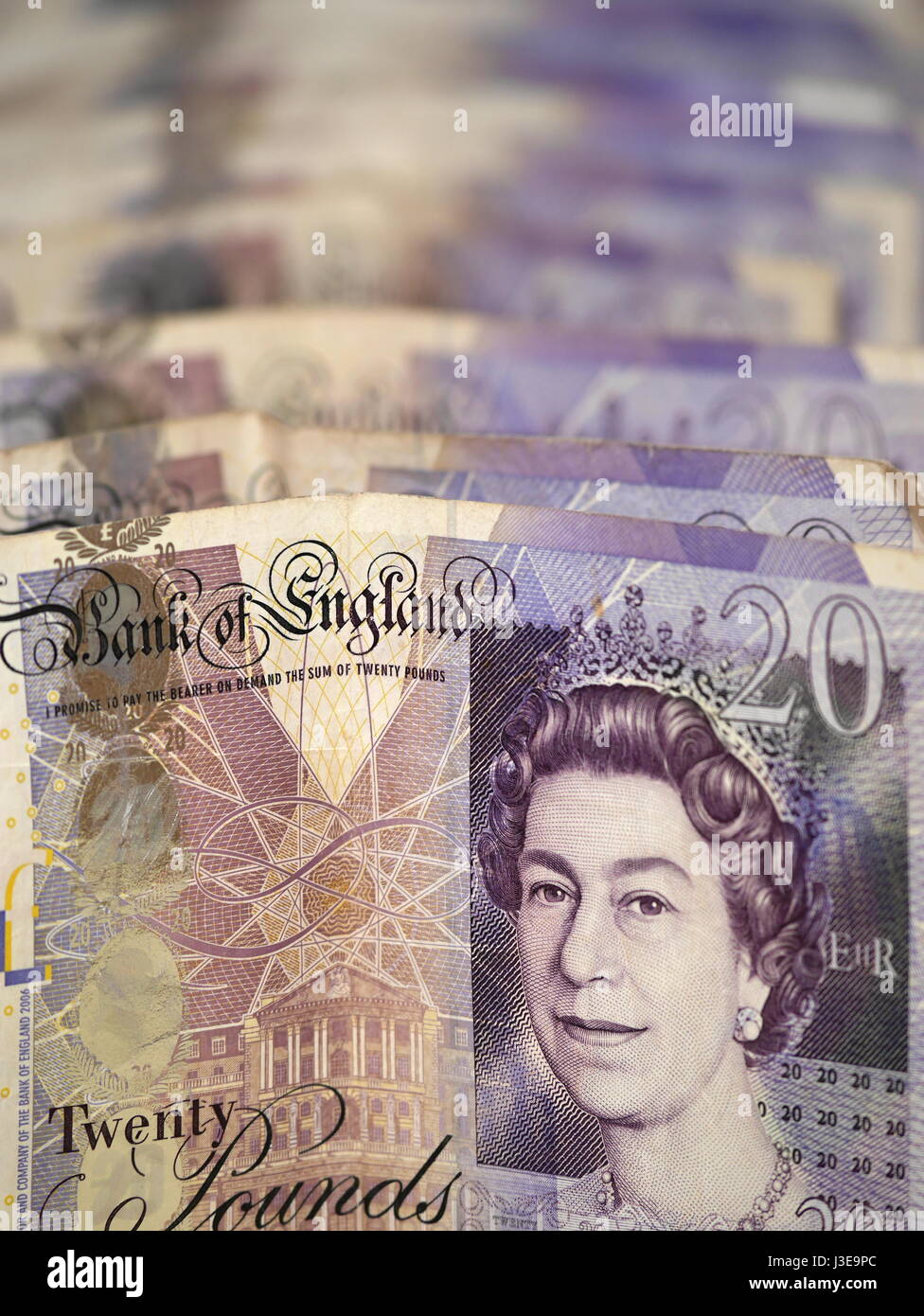 lots of Twenty pound notes Stock Photo - Alamy