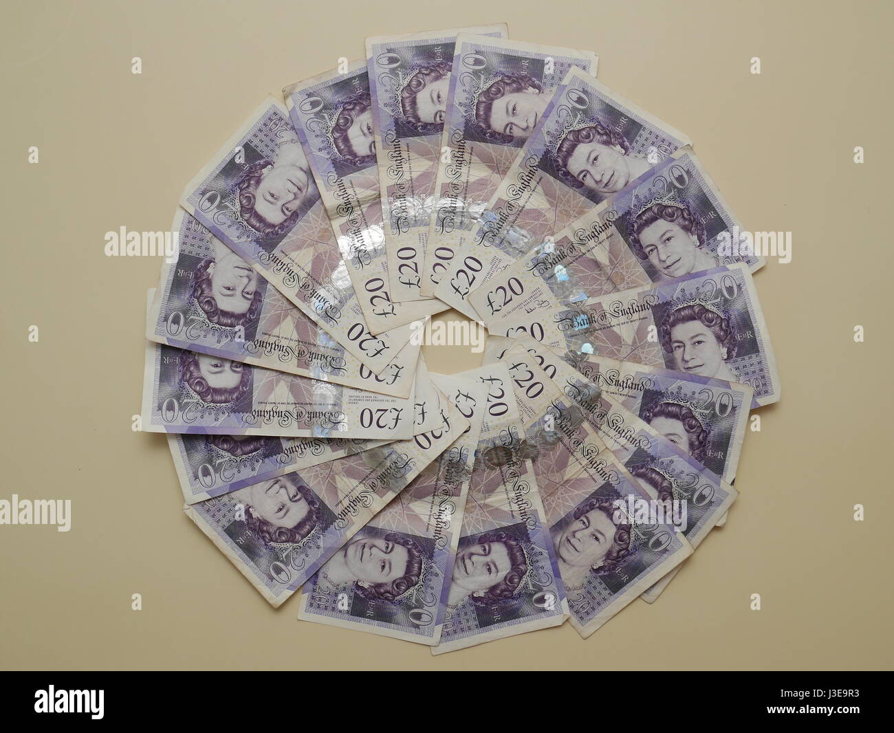 three hundred and twenty pounds in cash Stock Photo - Alamy