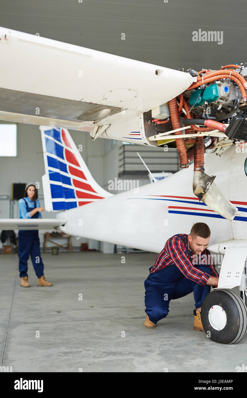 Preparing Jet Plane for Flight Stock Photo - Alamy