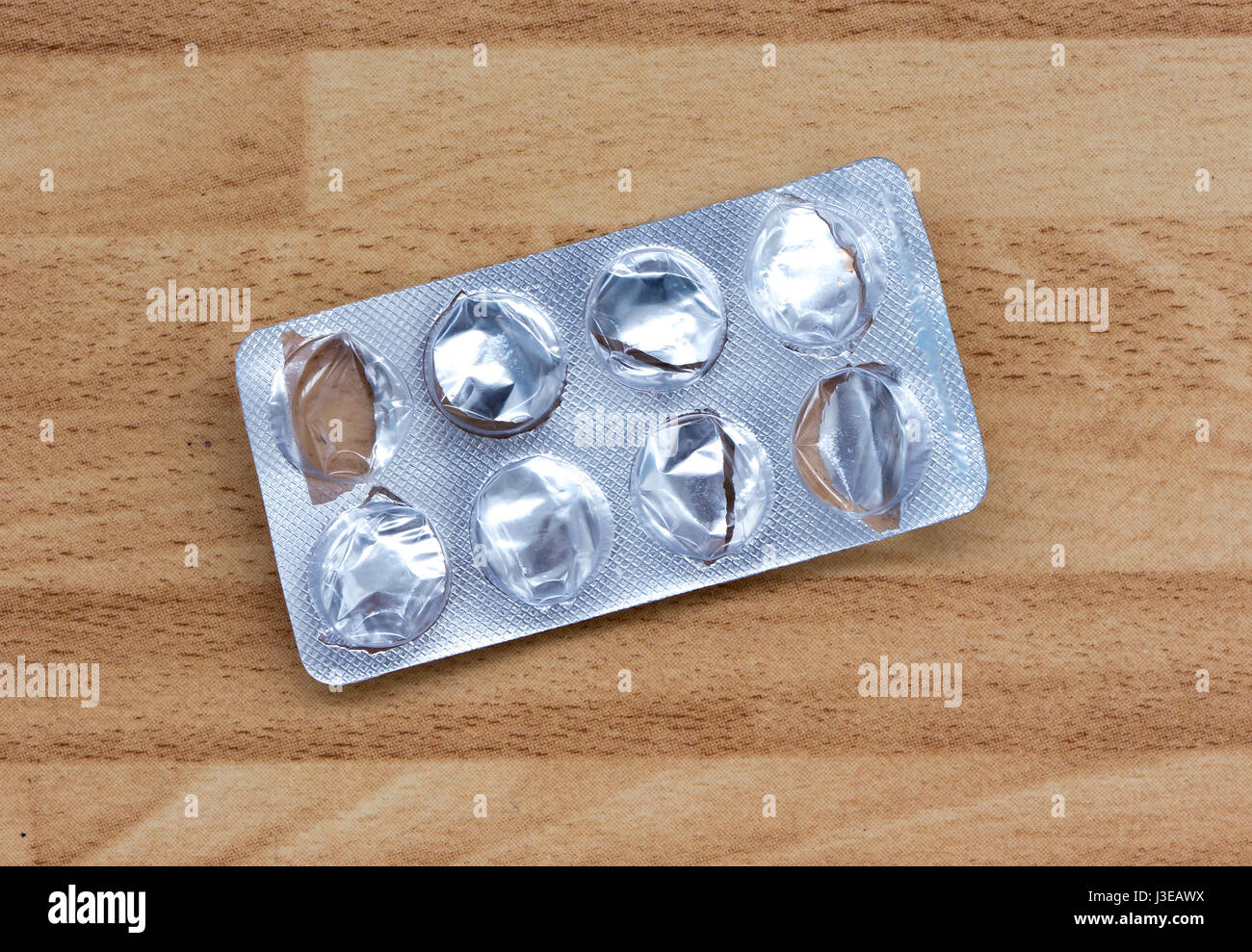 The used empty packing from tablets Stock Photo - Alamy