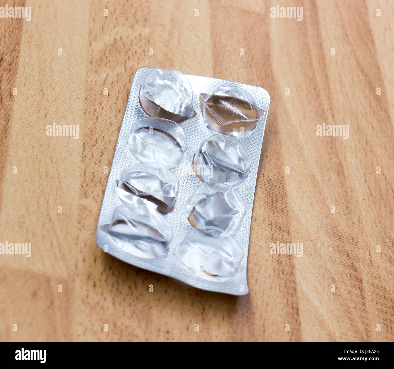 The used empty packing from tablets Stock Photo - Alamy