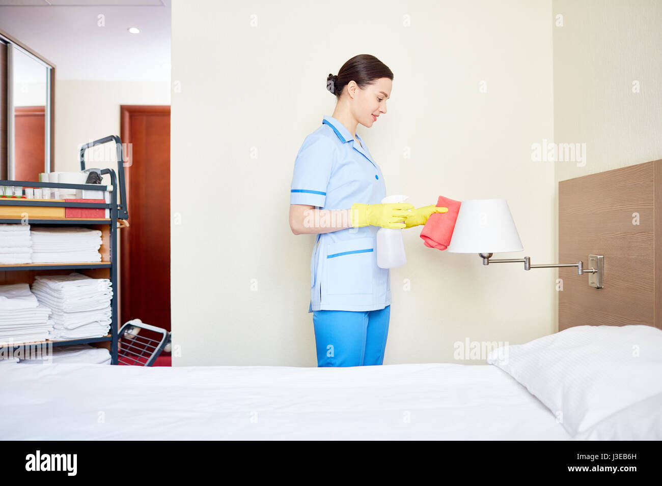 Hotel room service Stock Photo - Alamy
