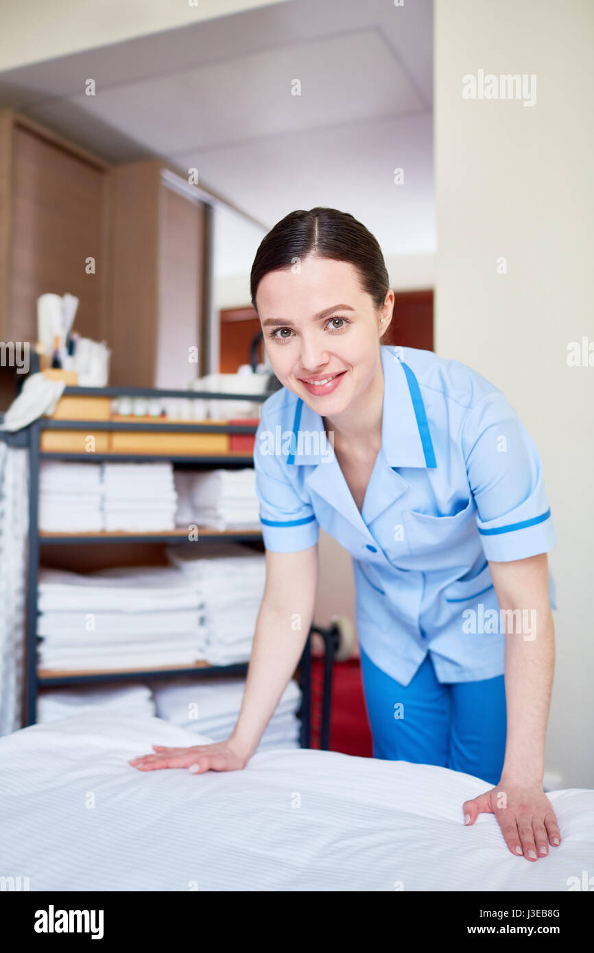 Hotel-maid at work Stock Photo - Alamy