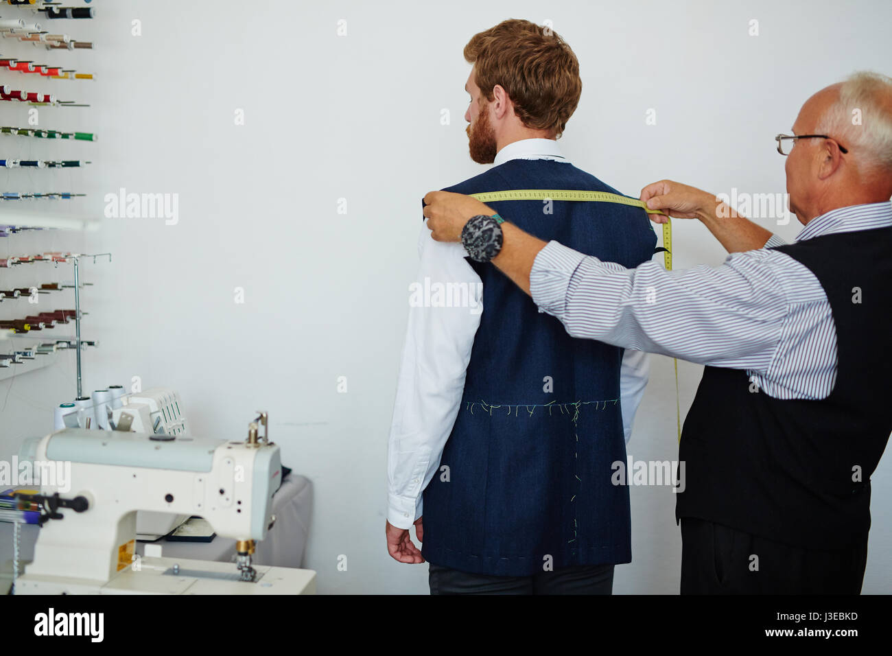 Making Tailored Suit in Old Atelier Shop Stock Photo - Alamy