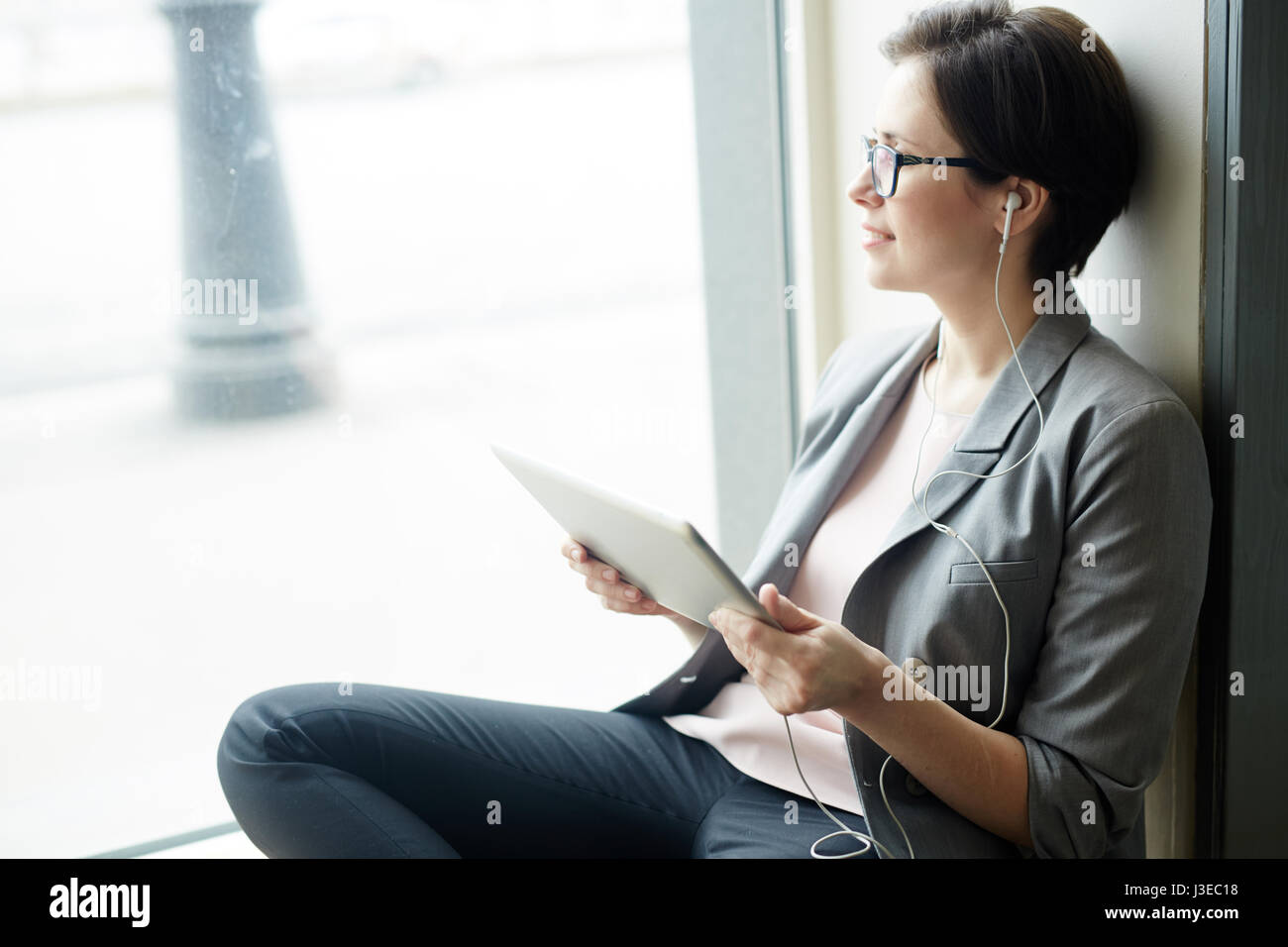 Break with music Stock Photo - Alamy