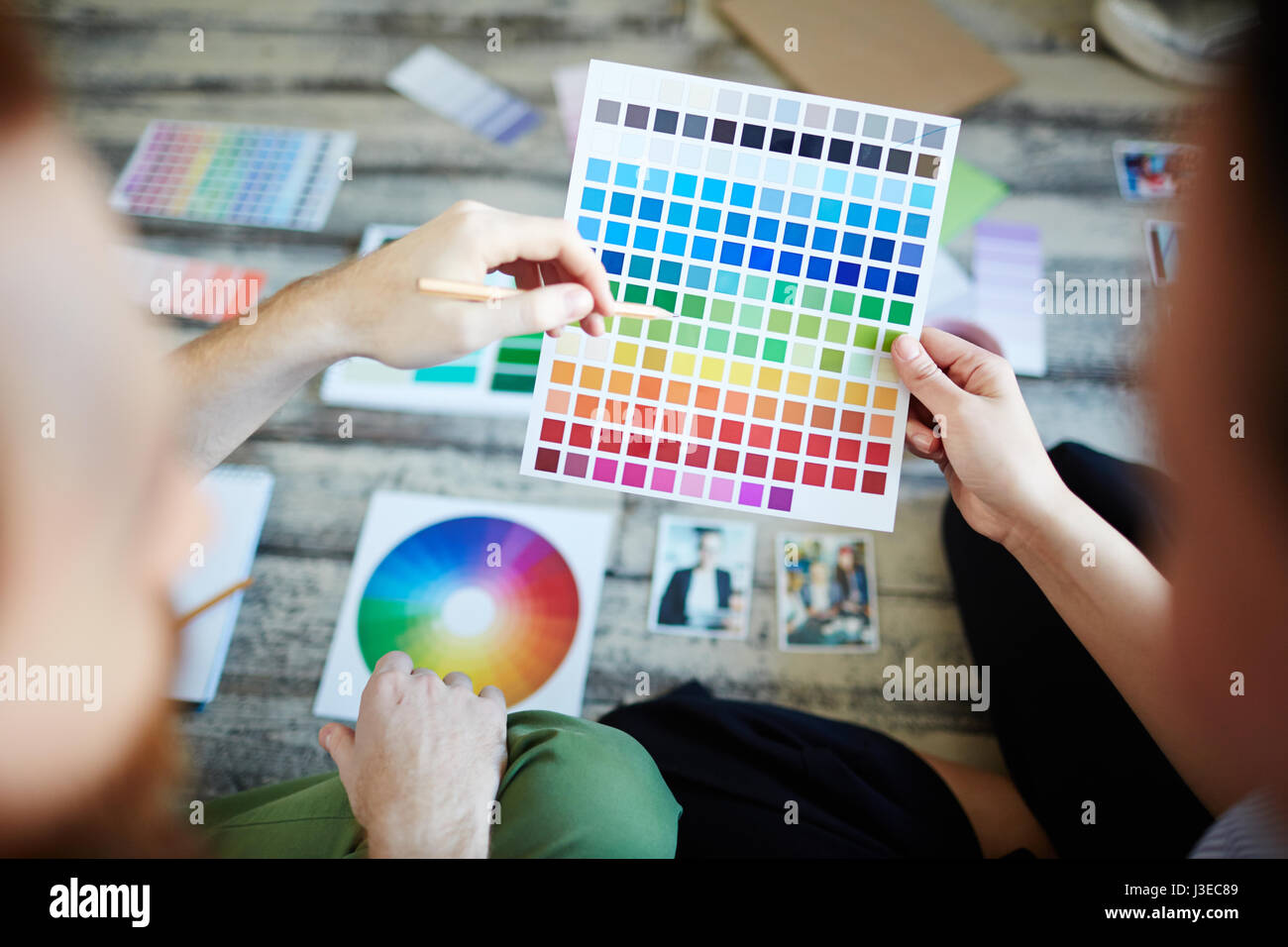 Professional designer working colors hi-res stock photography and ...