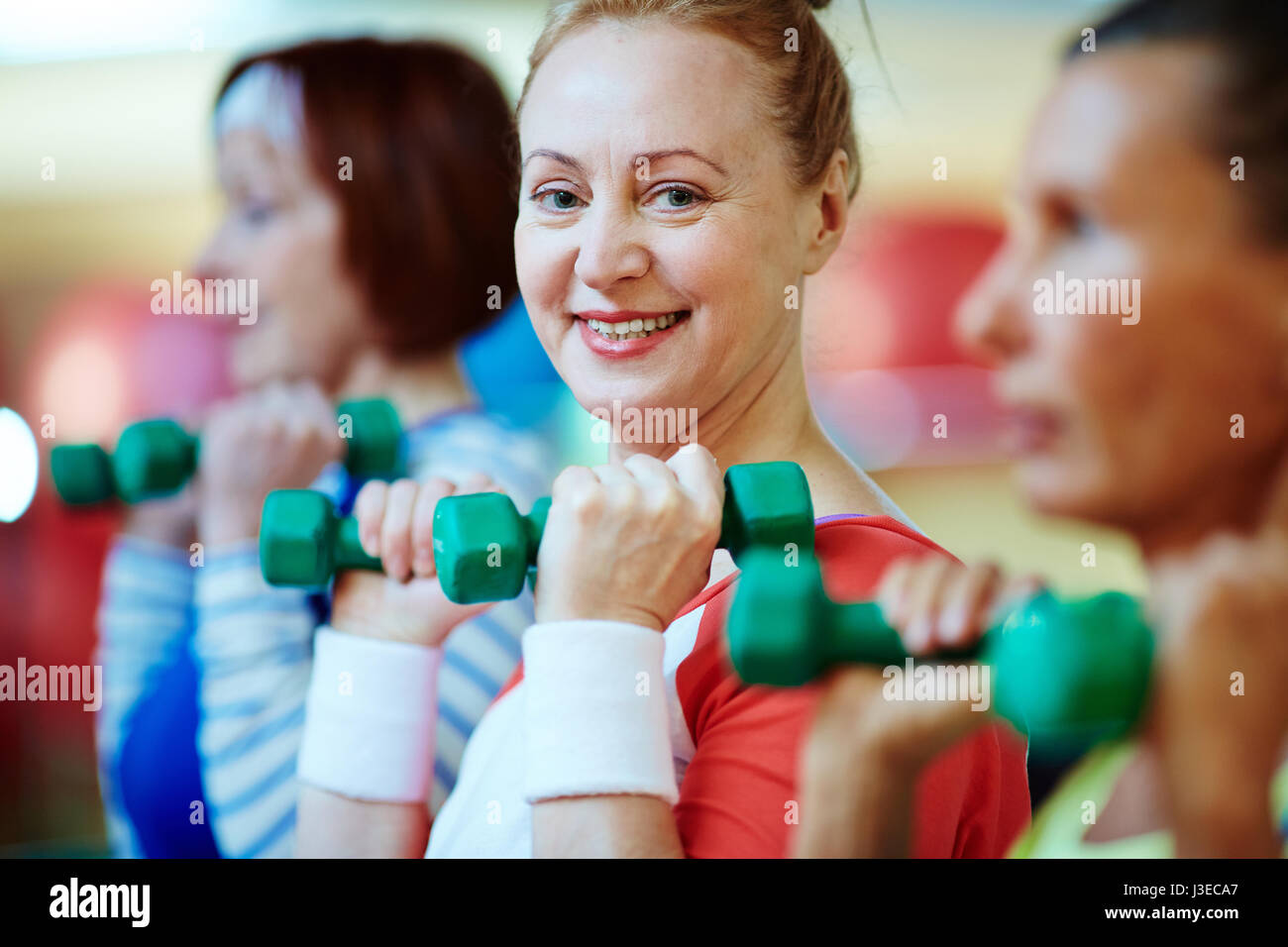 Training in gym Stock Photo - Alamy
