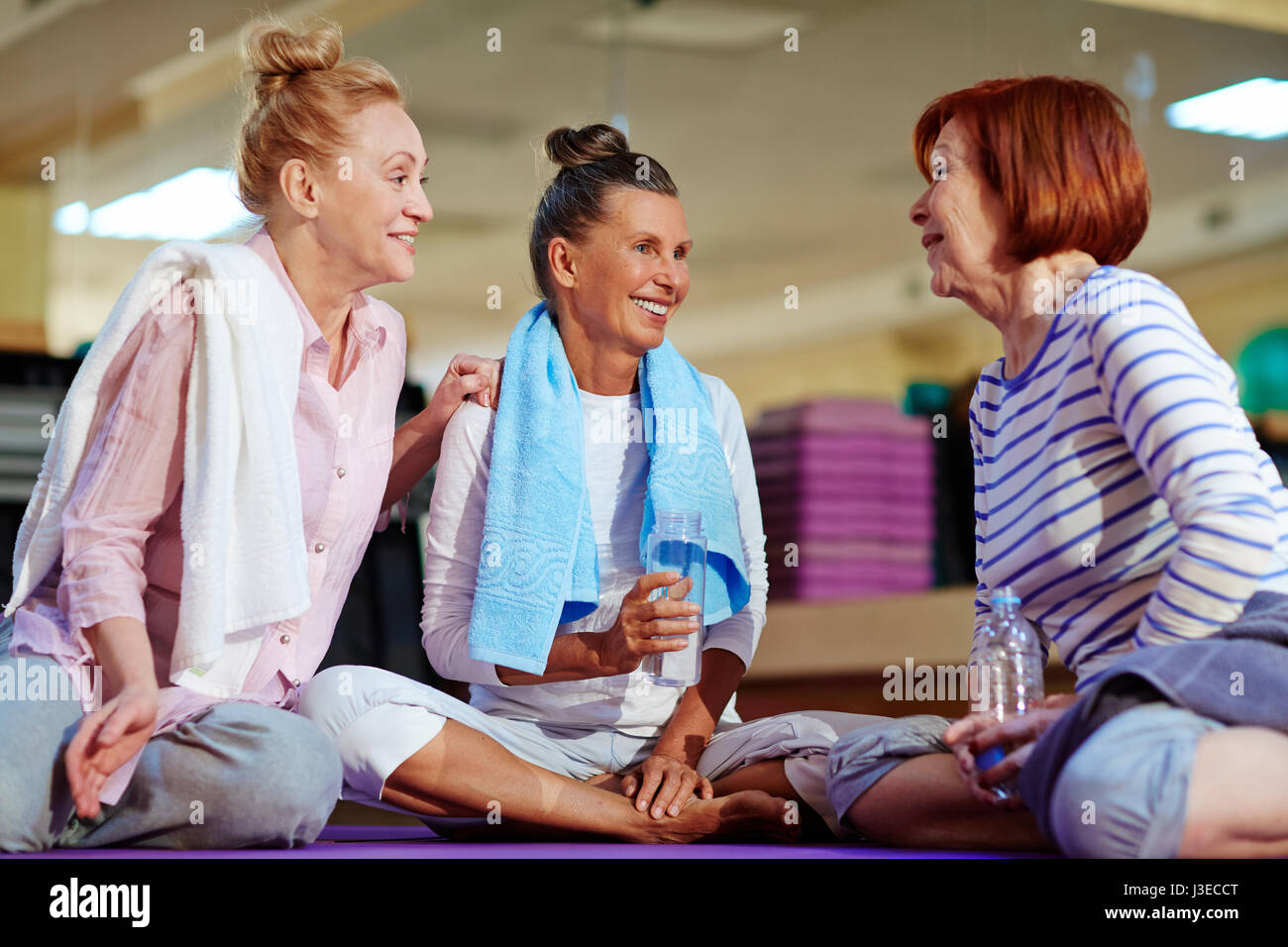 Refreshment after workout Stock Photo - Alamy