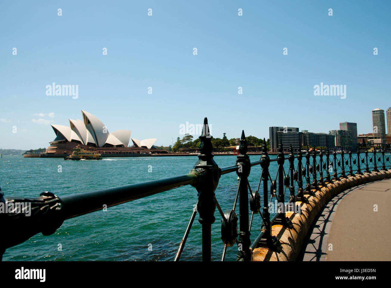Hickson Road Reserve Fence - Sydney - Australia Stock Photo - Alamy
