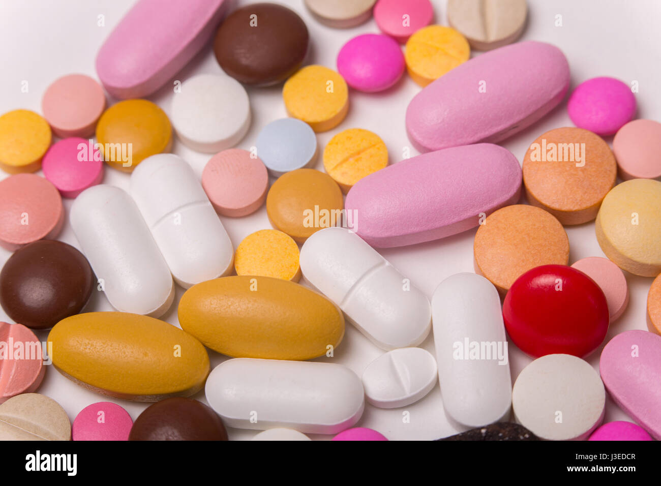 different Tablets pills capsule heap mix therapy drugs Stock Photo - Alamy