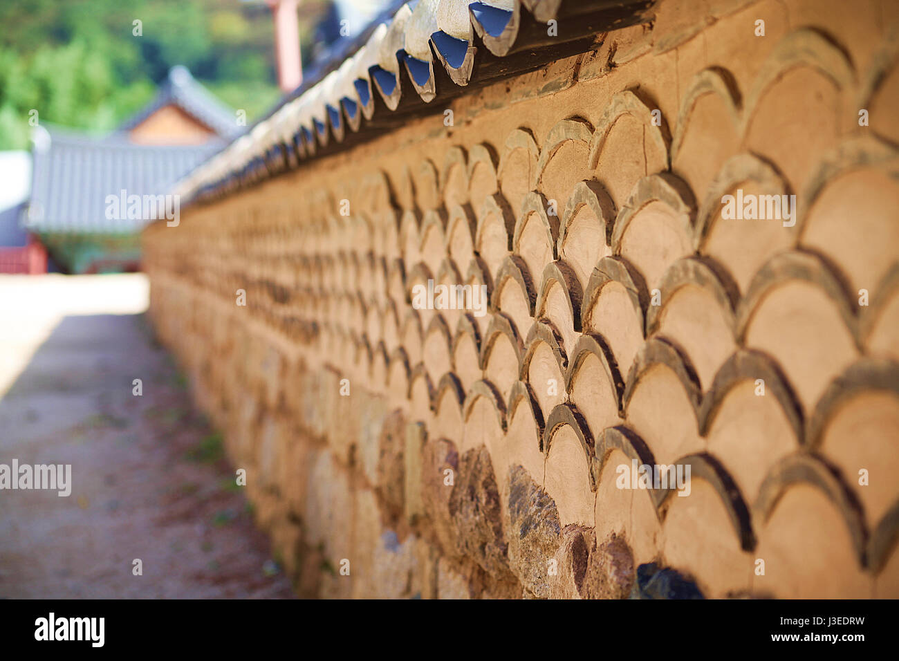 Brick wall at Gyeongbokgung Palace Stock Photo - Alamy