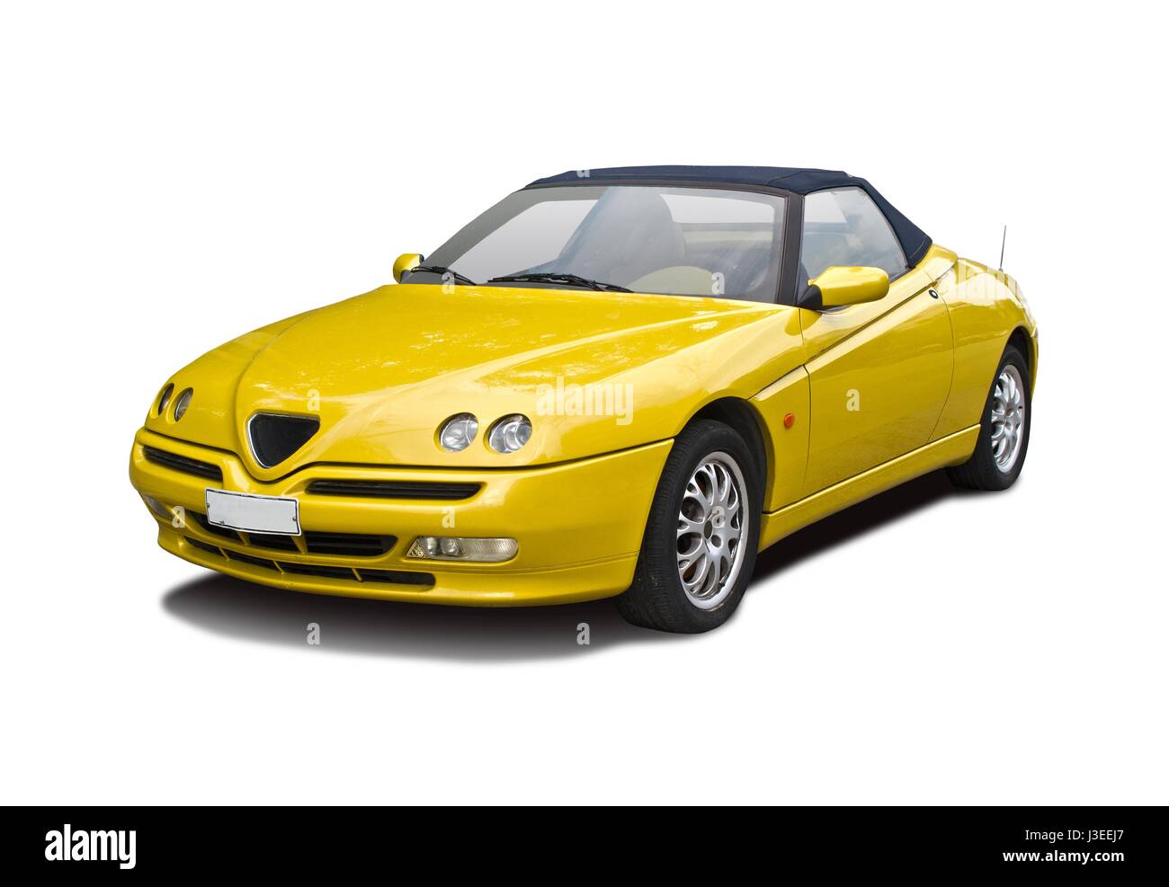 Italian sport cabrio car isolated on white Stock Photo - Alamy