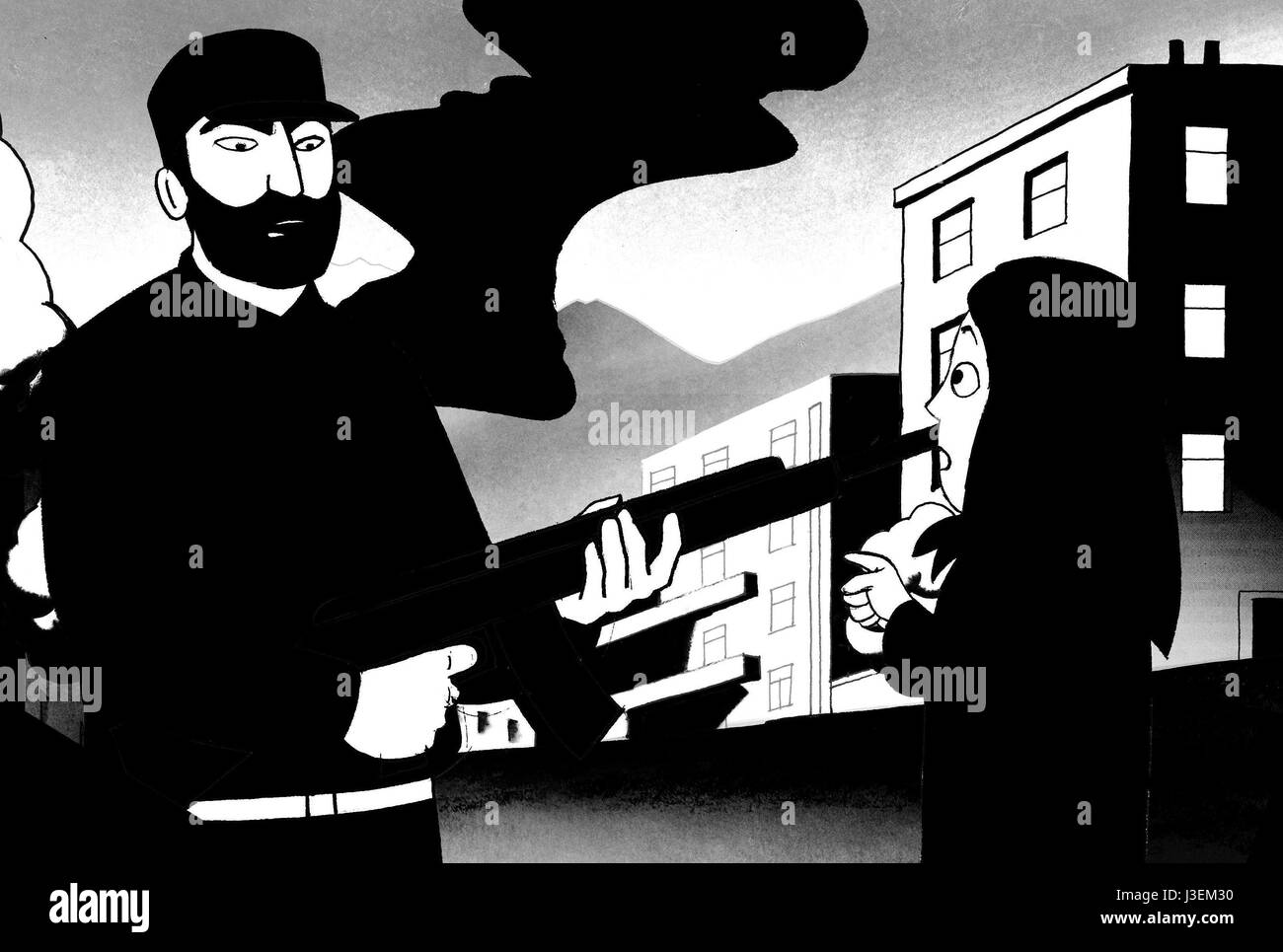 Marjane satrapi persepolis Black and White Stock Photos & Images - Alamy