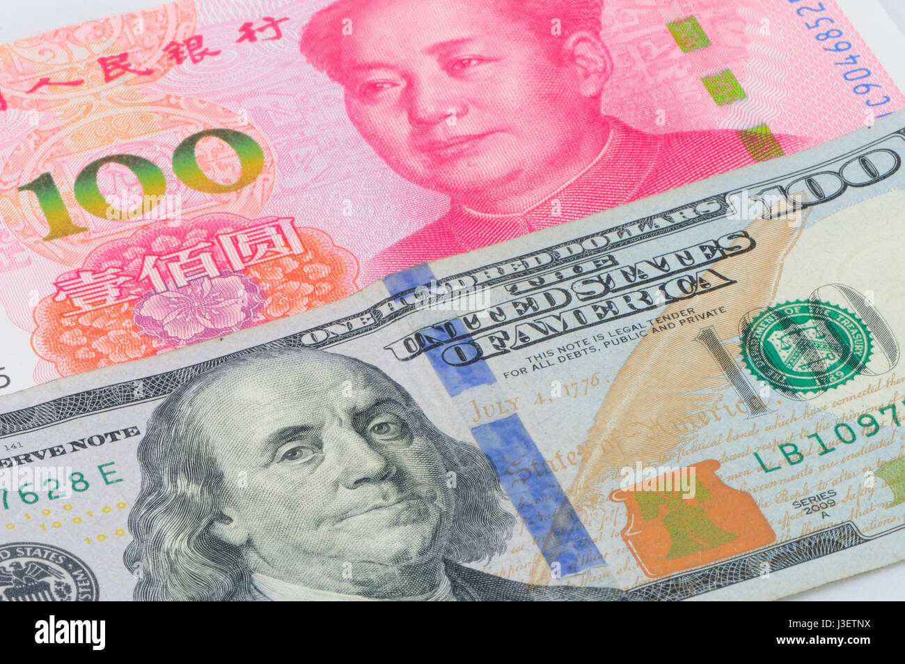 100 Renminbi Yuan Chinese Currency Stock Photos & 100 Renminbi Yuan ...