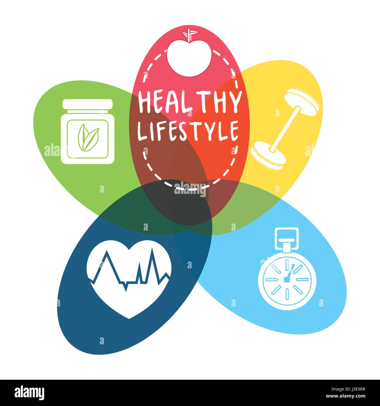 nice healthy lifestyle icons design Stock Vector Image & Art - Alamy