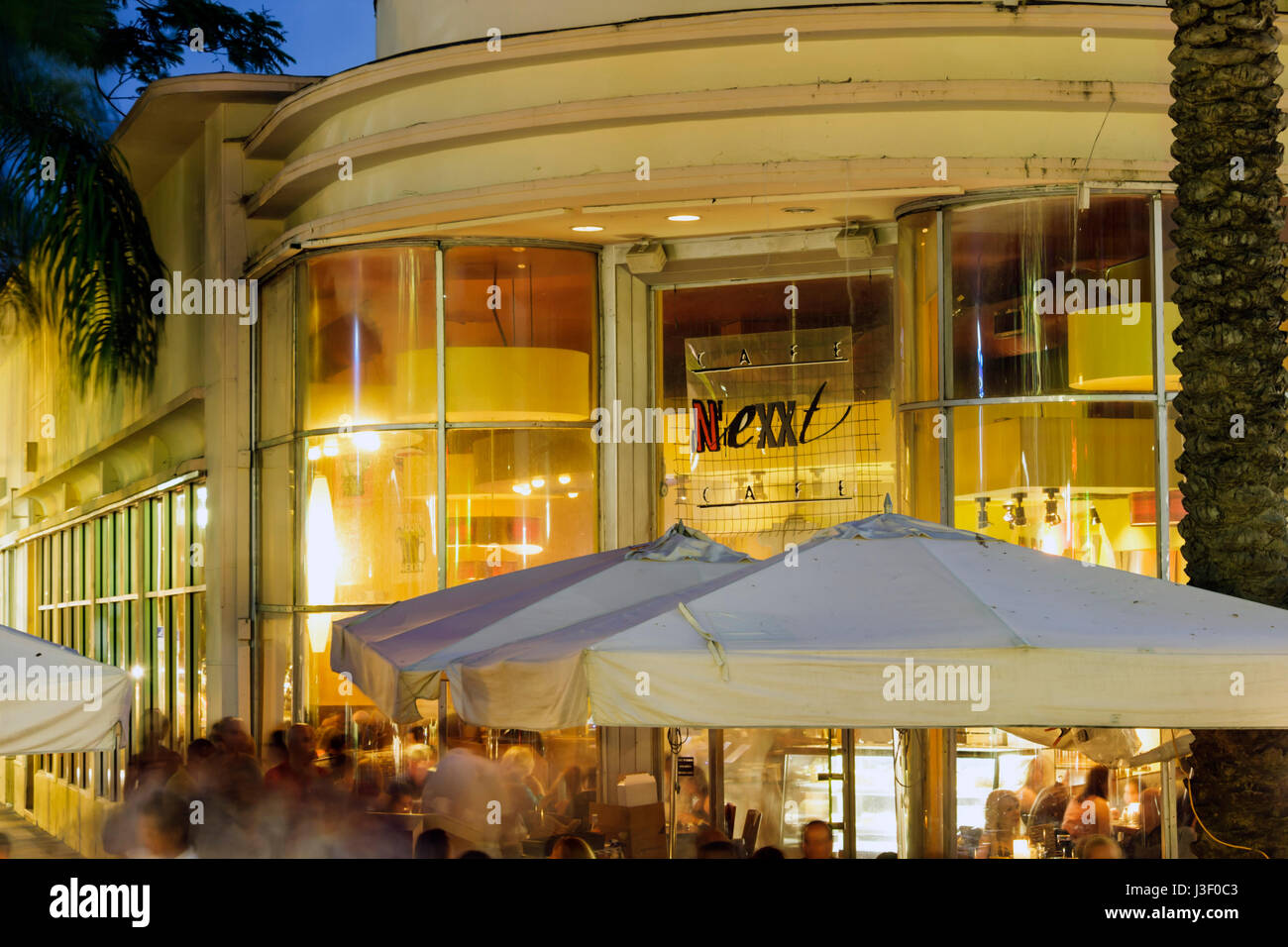 Miami Beach Florida,Lincoln Road Mall,night nightlife evening after ...