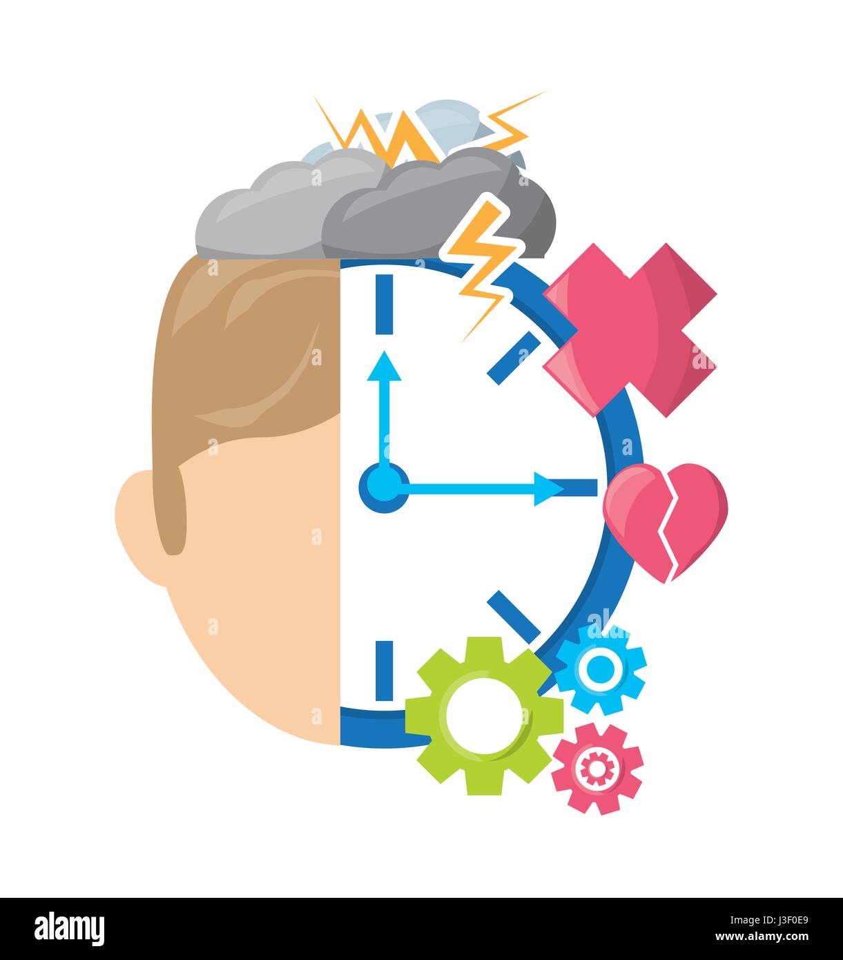man with healthy mentality care Stock Vector Image & Art - Alamy