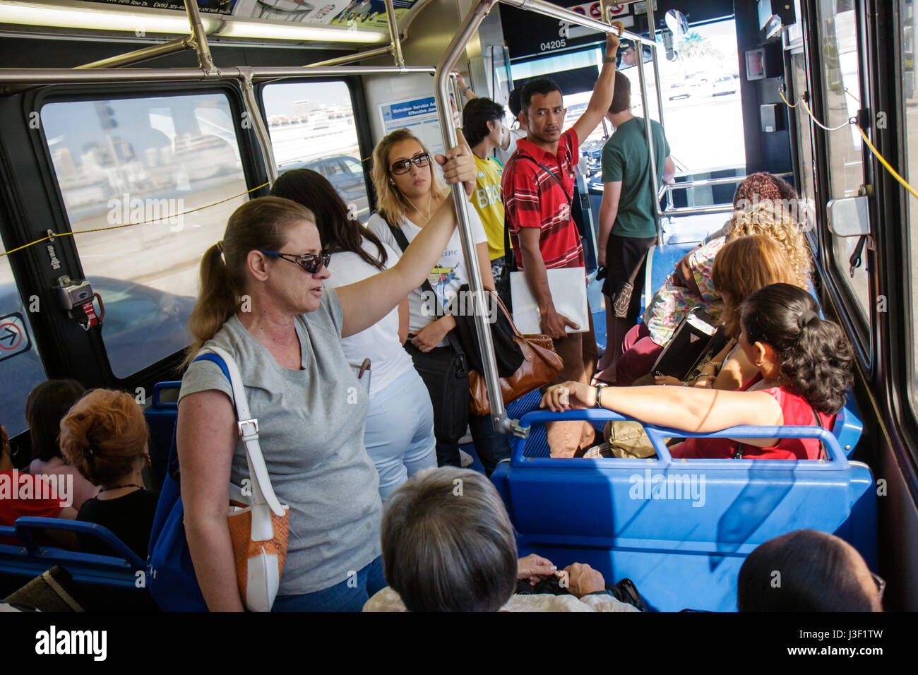 Miami Beach Florida,5th Fifth Street,Miami Dade Metrobus,bus,coach ...