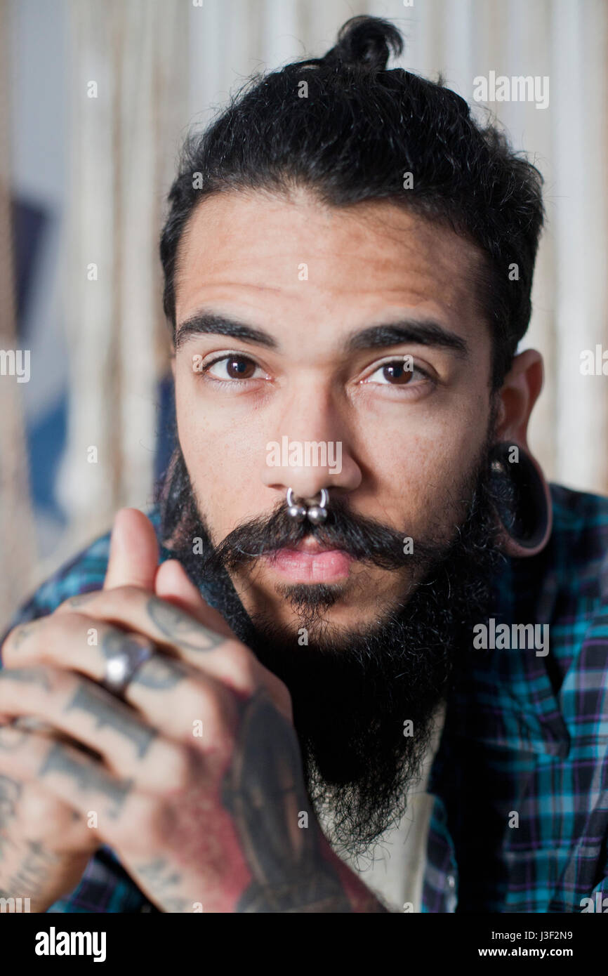 Heavily pierced hi-res stock photography and images - Alamy