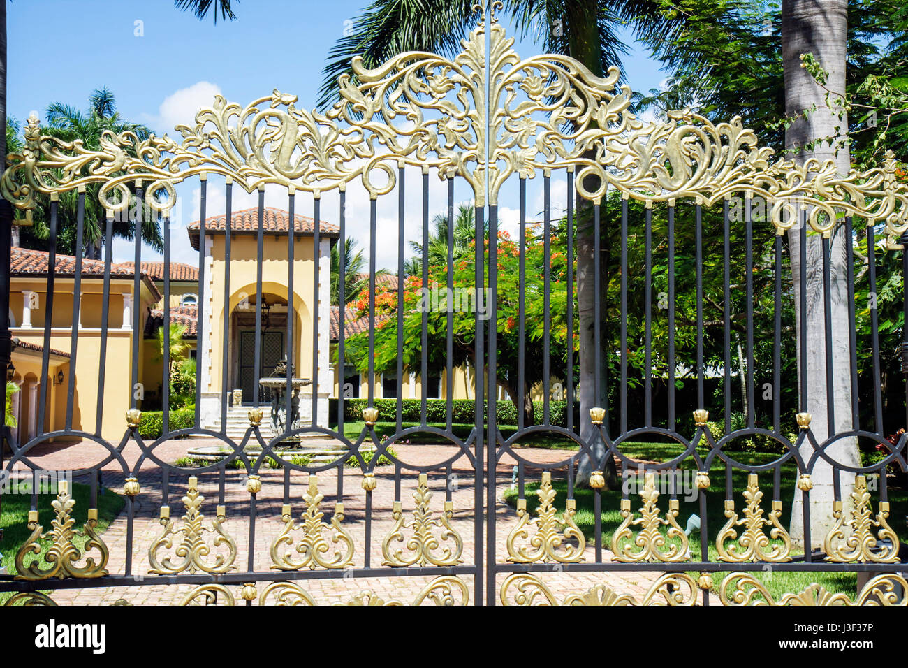 Miami Beach Florida,Star Island,mansion,luxury,gate,privacy,security ...
