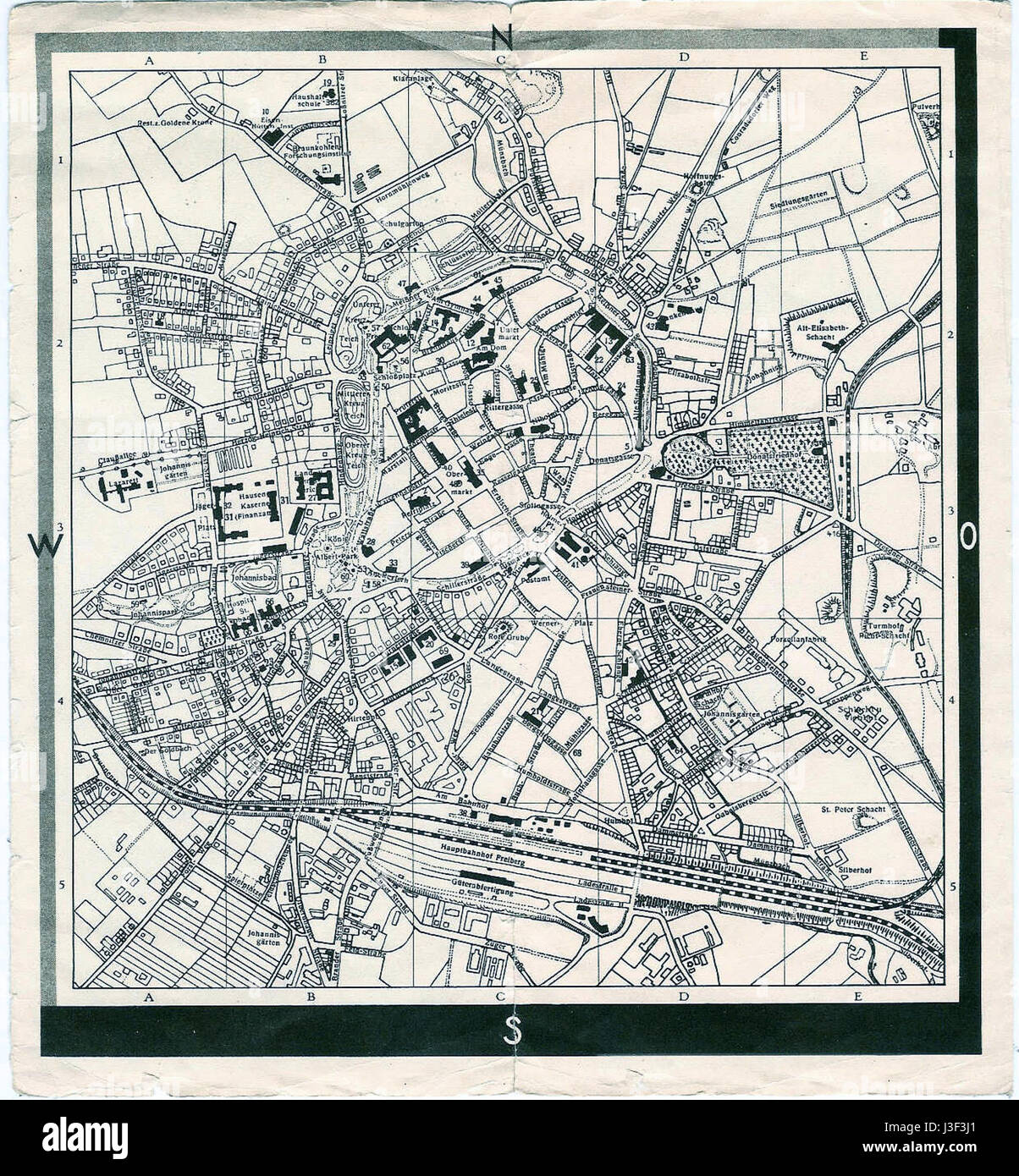FG innercitymap 1932 Stock Photo - Alamy