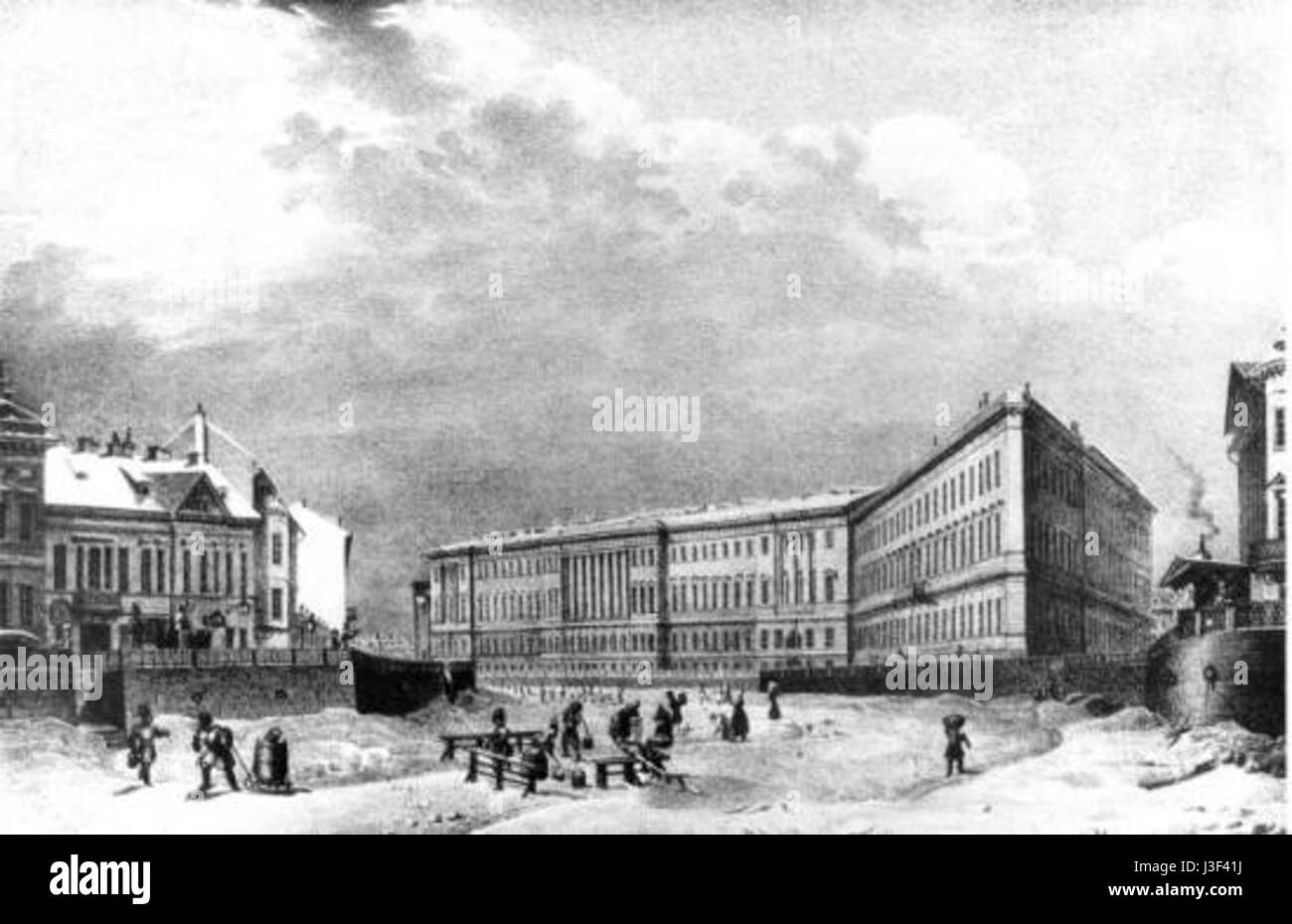 Vintage photo of the general staff building hi-res stock photography ...