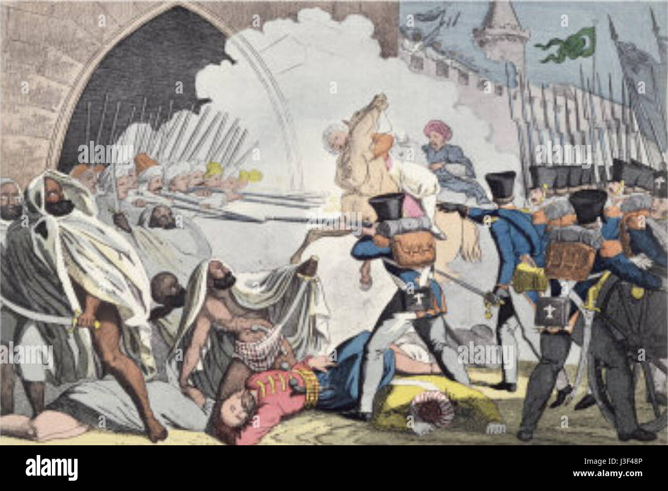 The Battle at the gates of Algiers in 1830 marked a significant moment ...