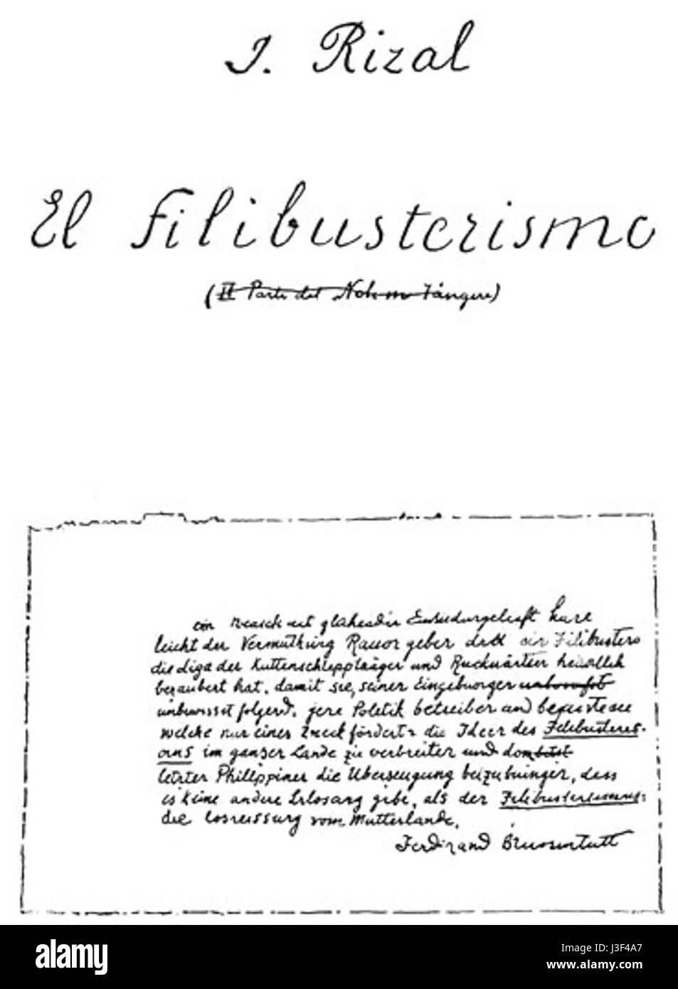 Filibusterismo hi-res stock photography and images - Alamy