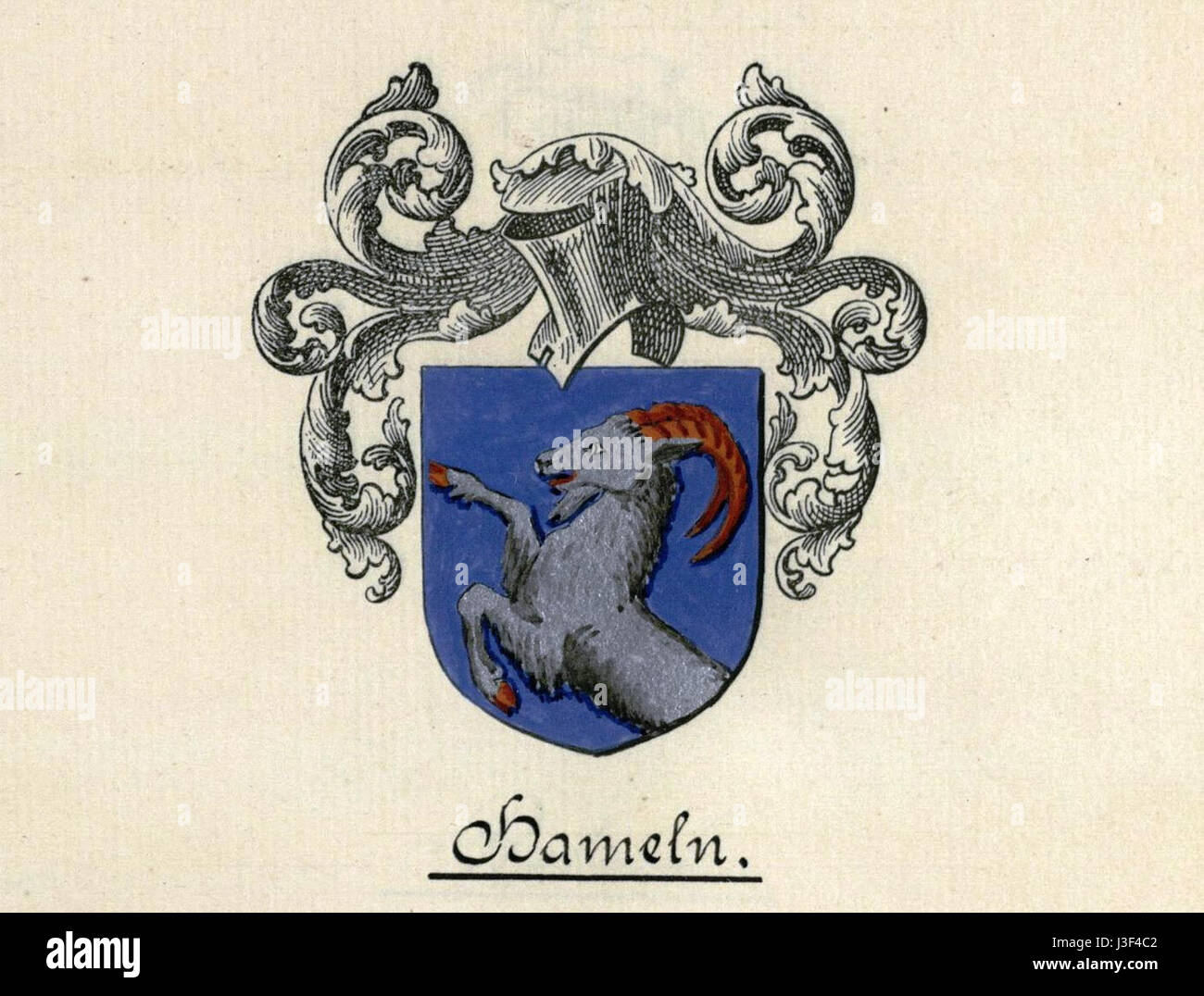 This title refers to the family crest or coat of arms of the von Hameln ...