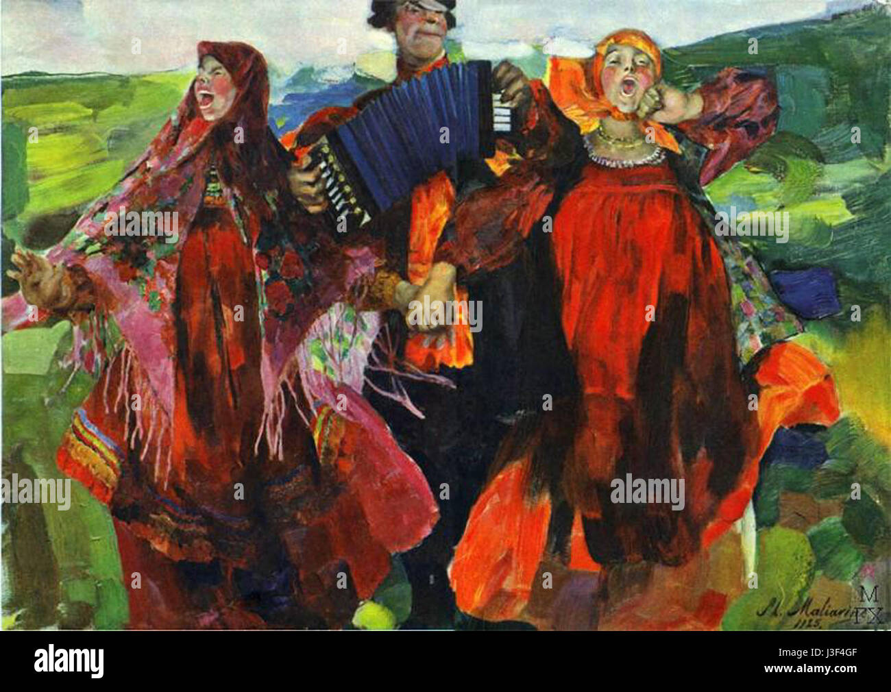 Filipp Malyavin was a Russian painter known for his distinctive style ...