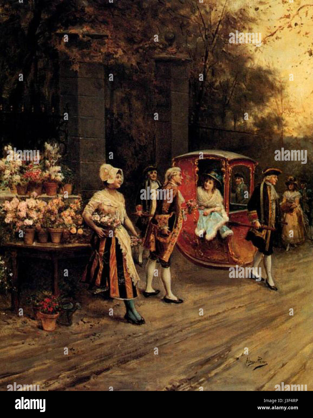 'Flowers For The Lady' is an artistic work depicting an elegant bouquet ...