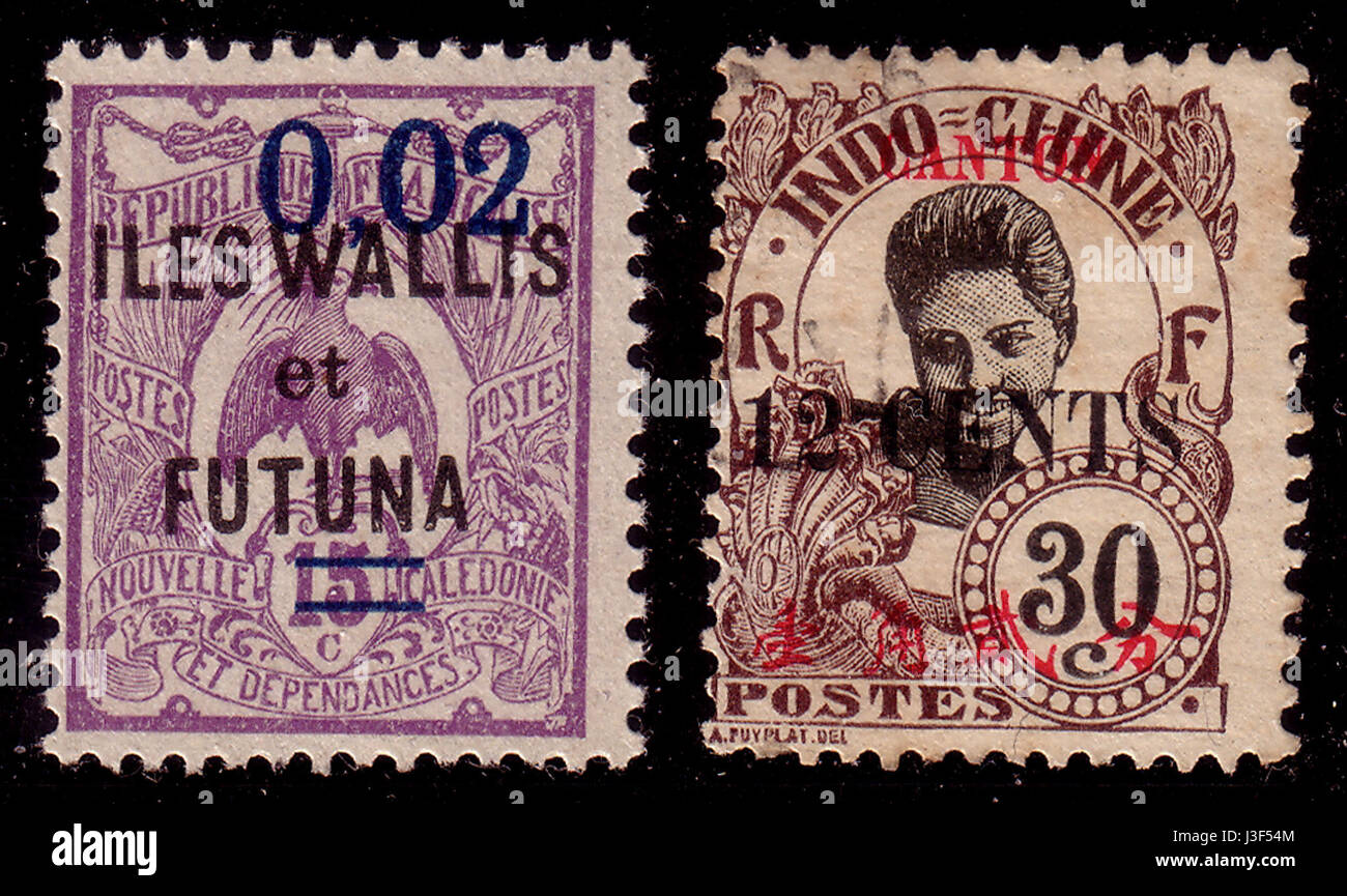The 'France colonies overprints' refers to stamps from French colonial ...