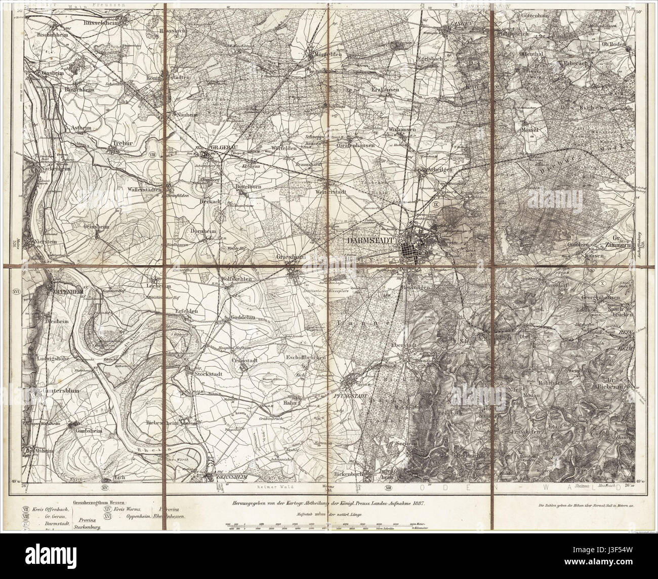 Frame40 suedhessen 1887 gross Stock Photo - Alamy