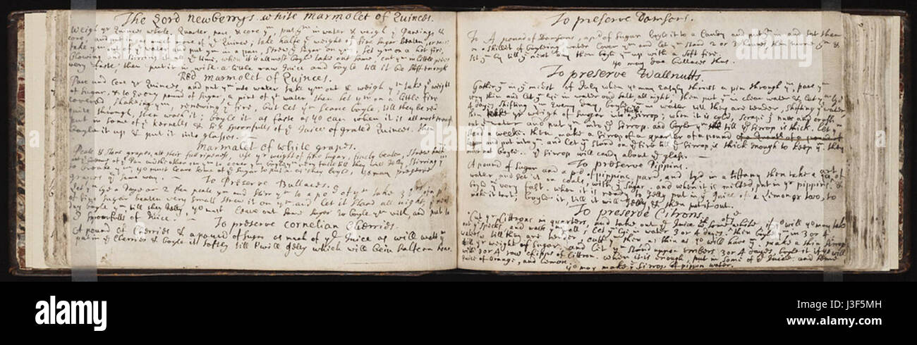 This image shows a page from the late 17th-century commonplace book, a ...
