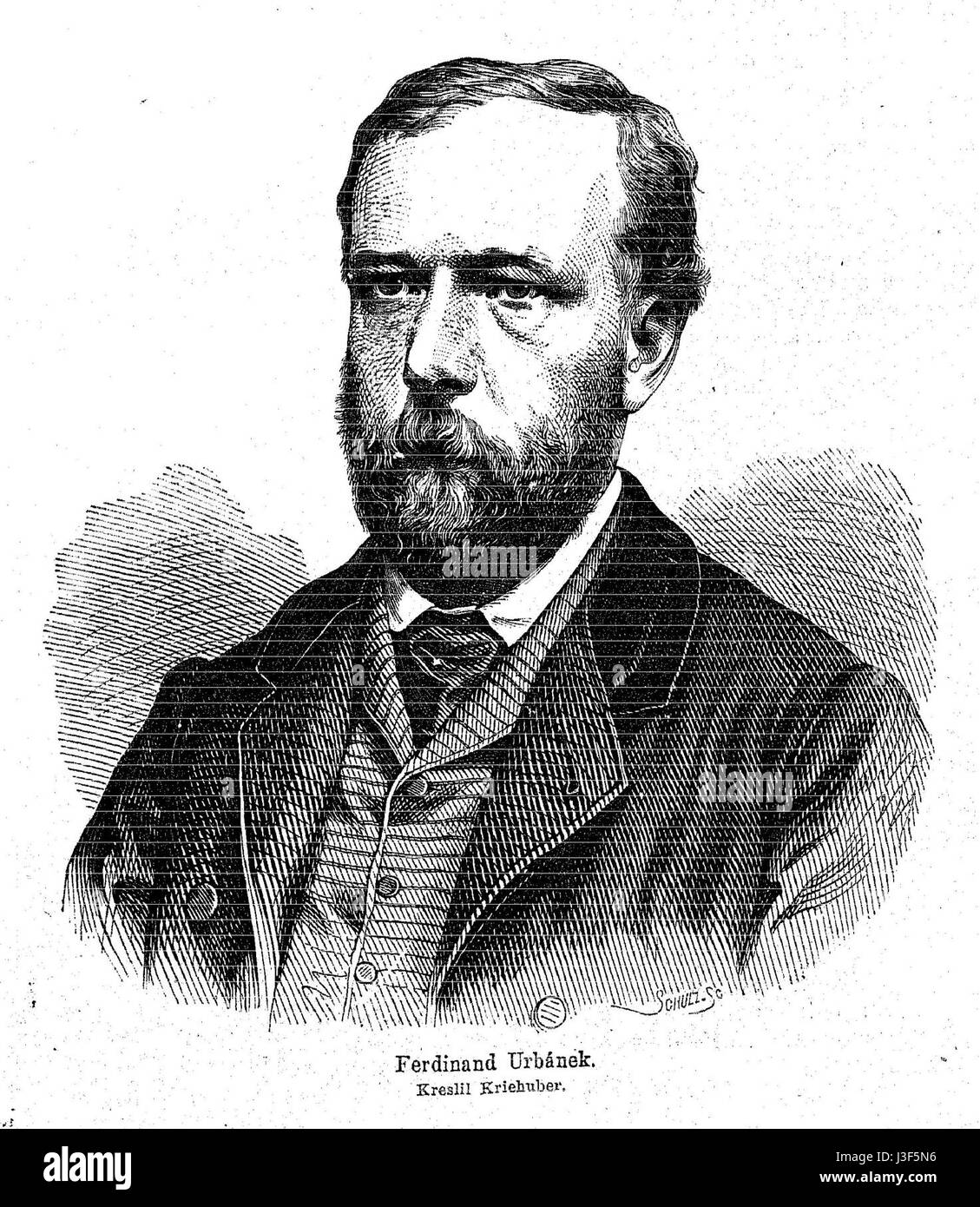 Ferdinand Urbanek, a notable figure in 19th-century European history ...