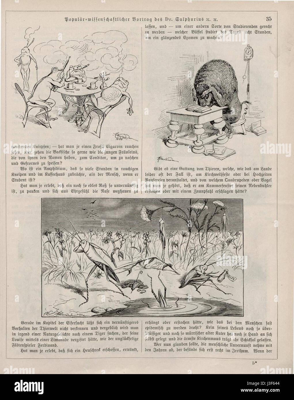 'Fliegende Blaetter,' an important German satirical magazine, issued ...