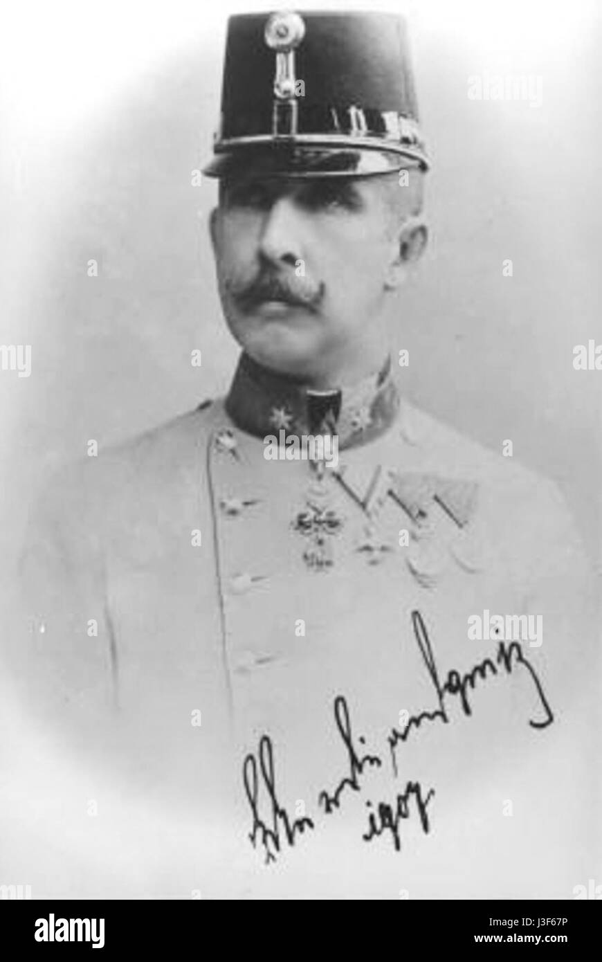 This photograph, taken around 1901, shows Ferdinand Karl of Austria, an ...