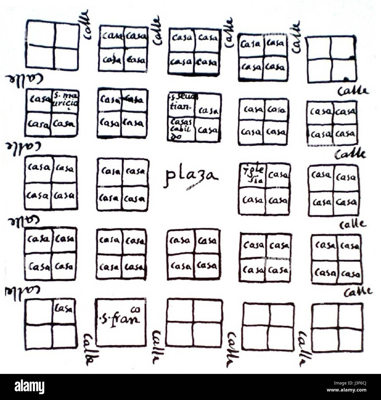 Spanish historical map Cut Out Stock Images & Pictures - Alamy