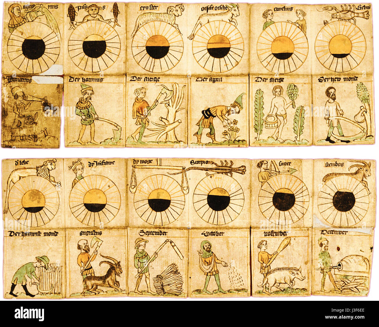 The 'Faltkalender mit Monatsbildern' is a type of calendar with ...